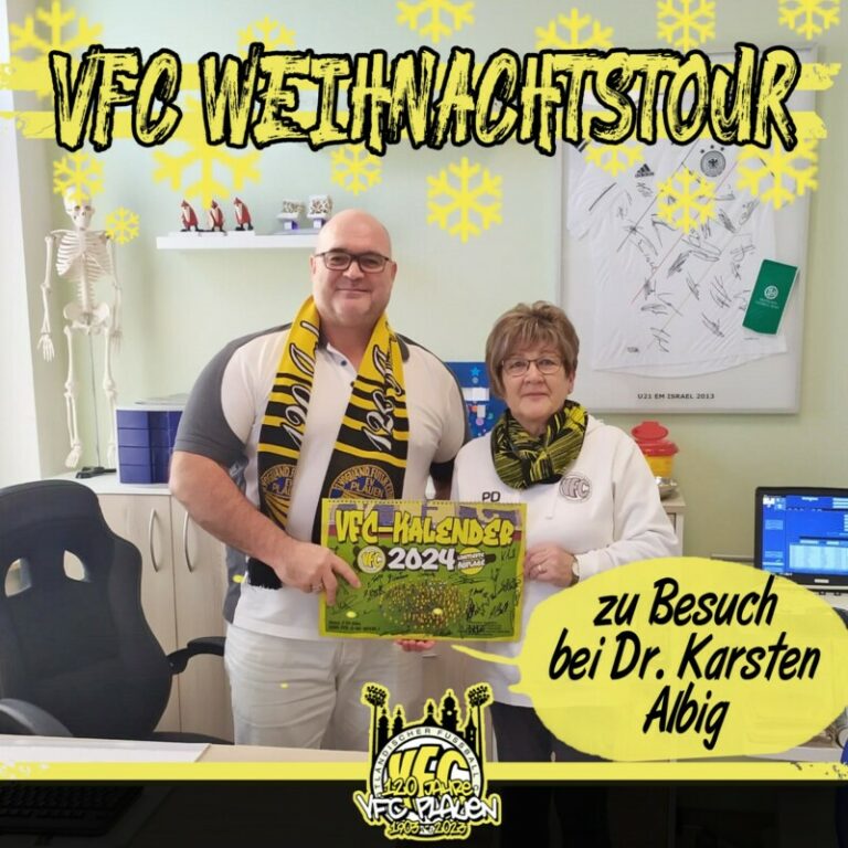Dr. Albig erhält VFC-Kalender – vfc-plauen.de