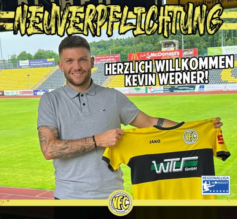 Neuverpflichtung: Herzlich willkommen Kevin Werner – vfc-plauen.de